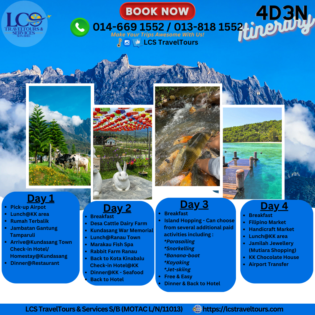 Experience the Magic of Sabah: Book Your Holiday with LCS Today